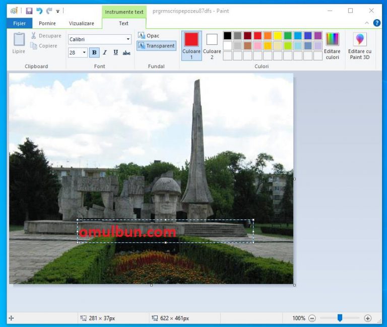 Program de scris pe poze pe PC sau laptop