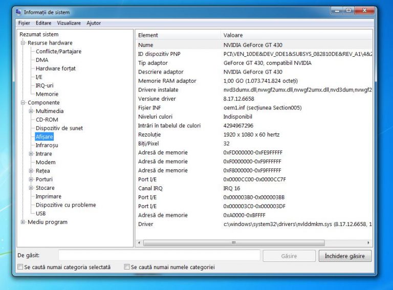 Unde văd ce placă video am în Windows 7 - OmulBun.com