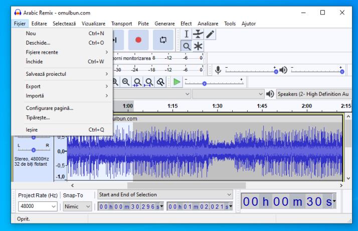 Audacity download în română - OmulBun.com