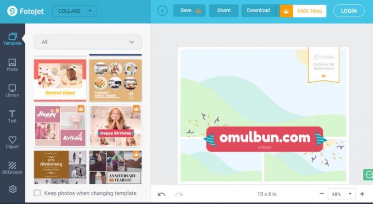Creare colaj foto online - OmulBun.com